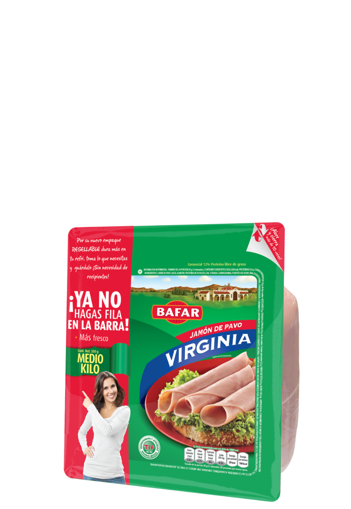 Jamón Virginia 500 g | Bafar