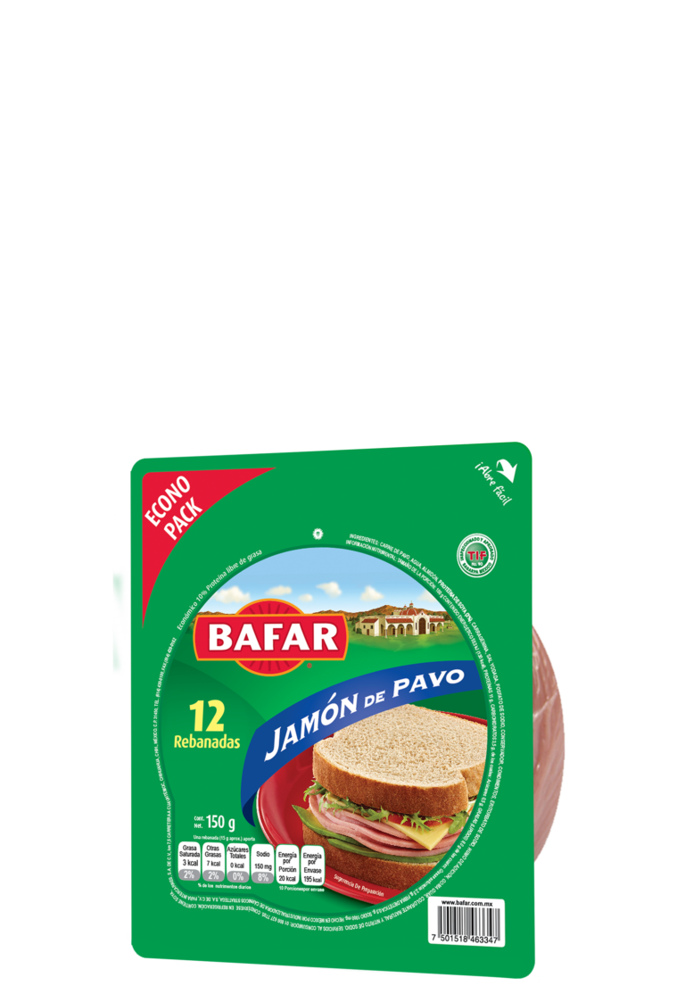 Jamón de Pavo 150 g | Bafar